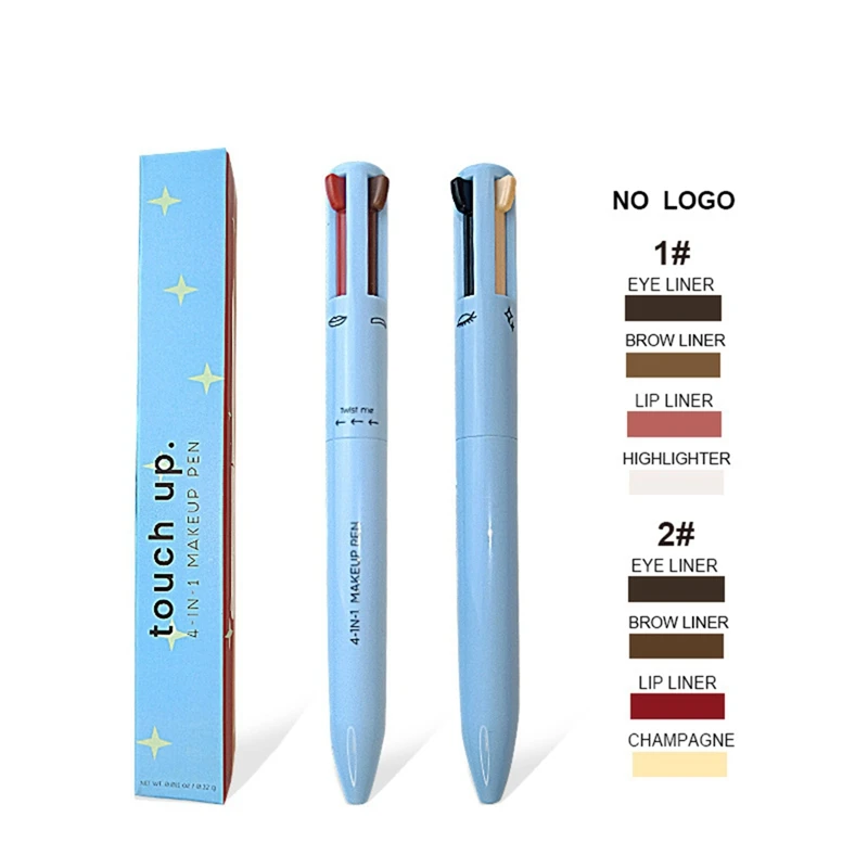 4-In-1 Makeup Pen Touch-Up Pen Makeup Eyebrow Pencil Waterproof 4 ...