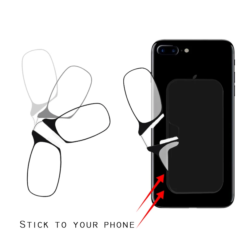 Nose-Clip-Reading-Glasses-without-temples-Men-Tr90-Focus-Plus-Portable ...