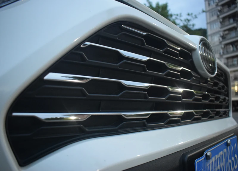 Front Grille Cover Trim Molding Chrome Protector Sticker For Toyota ...