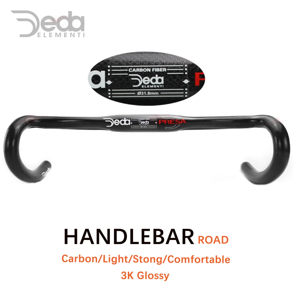 Deda-2023-New-Bicycle-Handlebar-T800-Carbon-Road-Handlebar-31-8-mm-3K ...