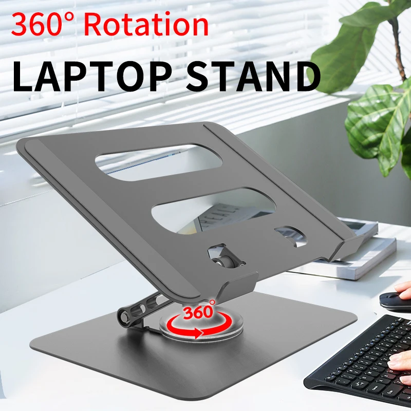 Bracket-Laptop-Holder-360-Rotation-Aluminium-Alloy-Foldable-notebook ...