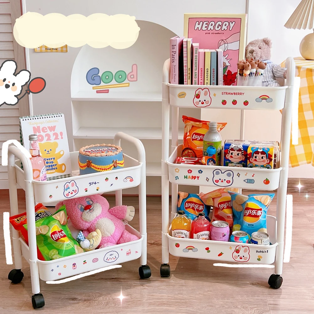 Snack Storage Rack Double Layer Dormitory Storage Device Bedside ...
