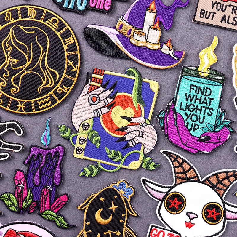 Witchcraft-Magic-Patch-Iron-On-Embroidery-Patches-For-Clothing ...