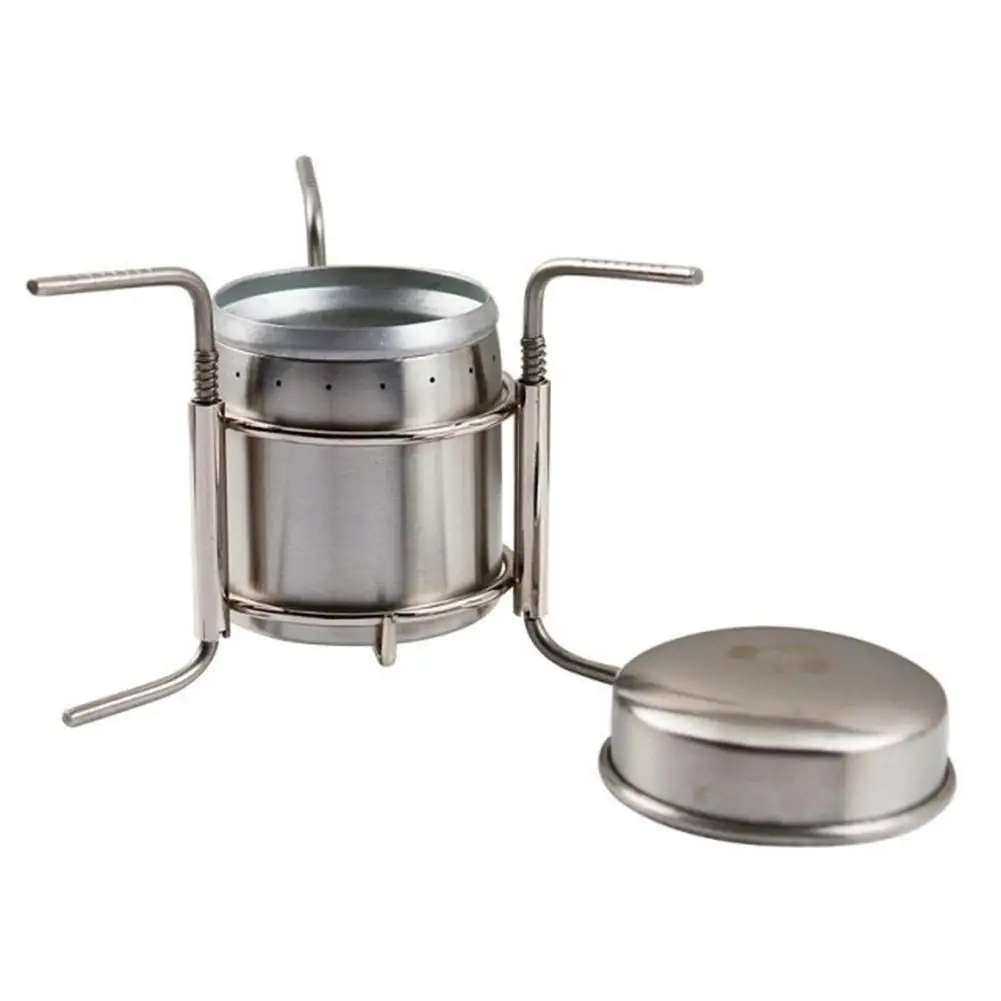 Camping Picnic Stove Stainless Steel Outdoor Alcohol Stove Portable ...