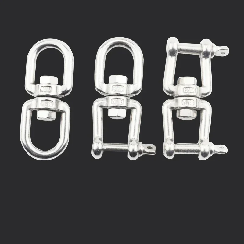 304 Stainless Steel 360 Degree Rotating 8-Shaped Chain Snap Ring ...