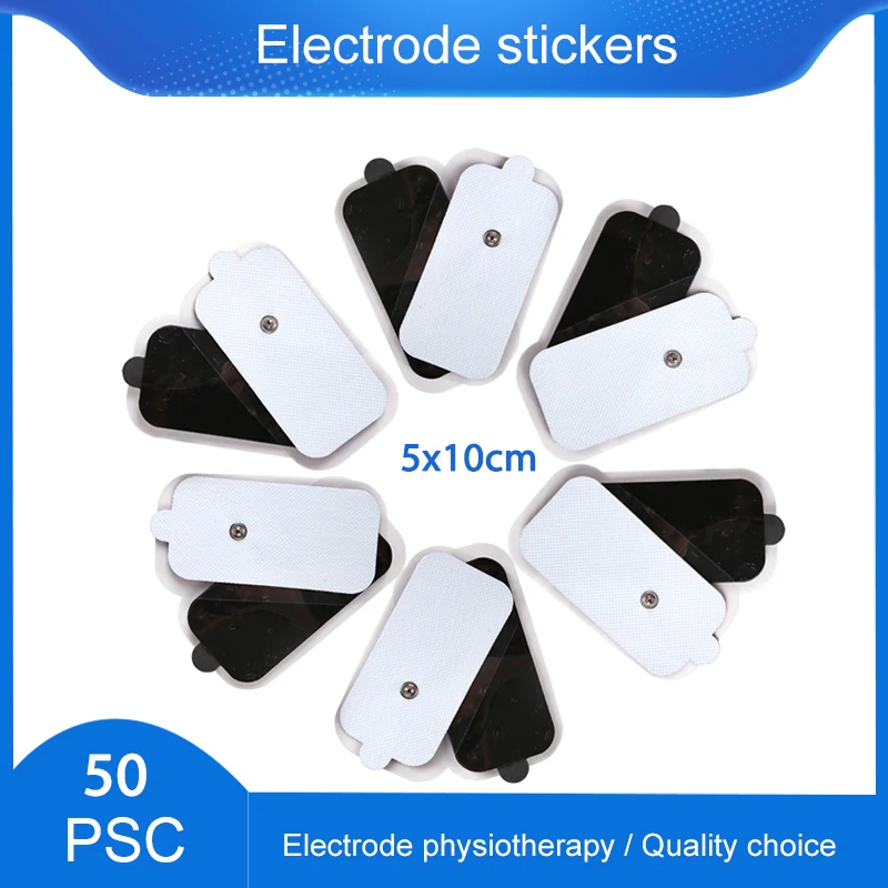 5x10cm Non-woven Adhesive Gel stickers Electrode Pads Electric Muscle ...