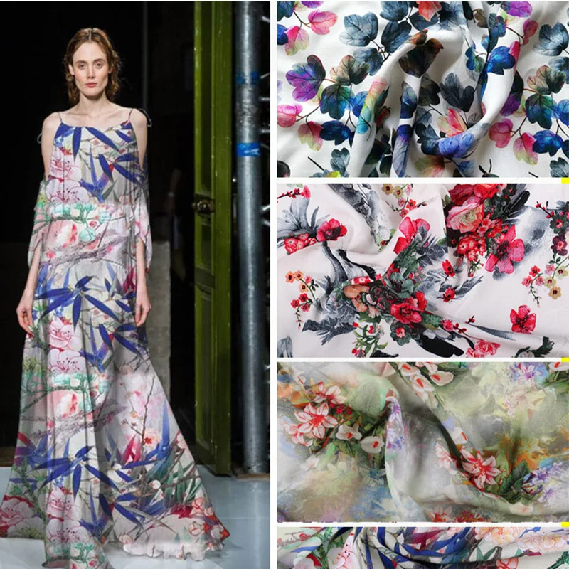 Rayon Cotton Fabric Bamboo By The Meter for Clothing Dresses Sewing ...