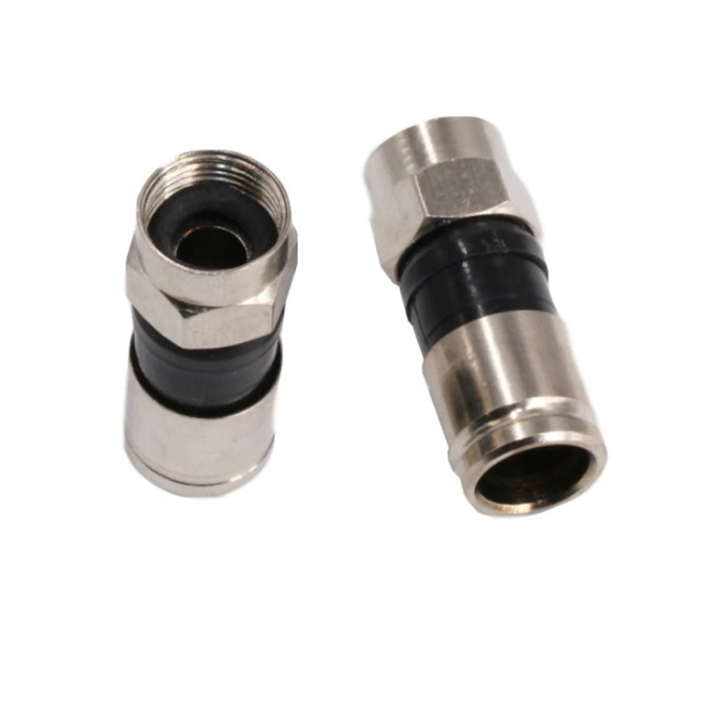 Conector de enchufe de sellado a presión, compresión tipo F, 10 piezas, 75 5, RG6| | - AliExpress