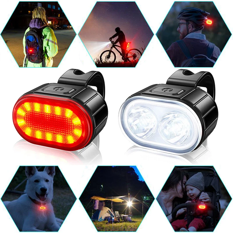 Bicycle-TailLamp-Headlight-Waterproof-Bike-LED-Warning-Light-Mountain ...