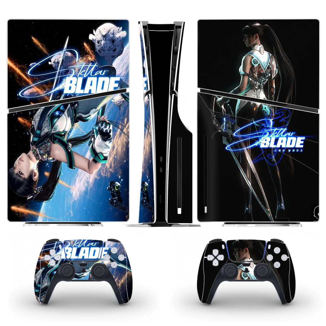 Stellar-Blade-PS5-Slim-Disc-Skin-Sticker-decalcomania-Cover-per-Console ...