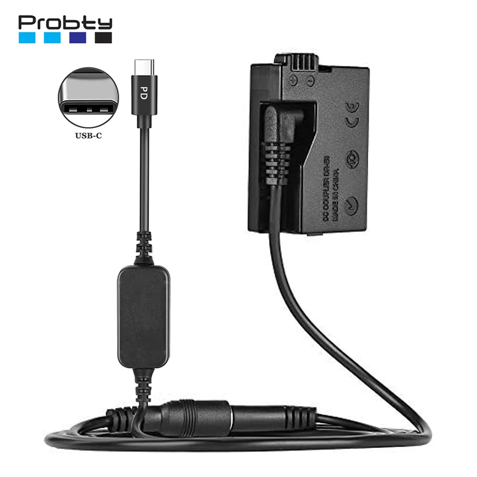 USB-C To ACK-E8 Power Adapter DR-E8 LP-E8 Dummy Battery For Canon EOS ...
