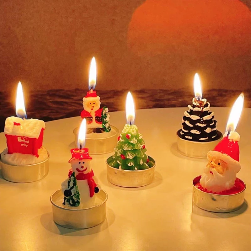 Christmas-Candle-Santa-Claus-Snowman-Boots-Shaped-Home-Xmas-Party-Home ...