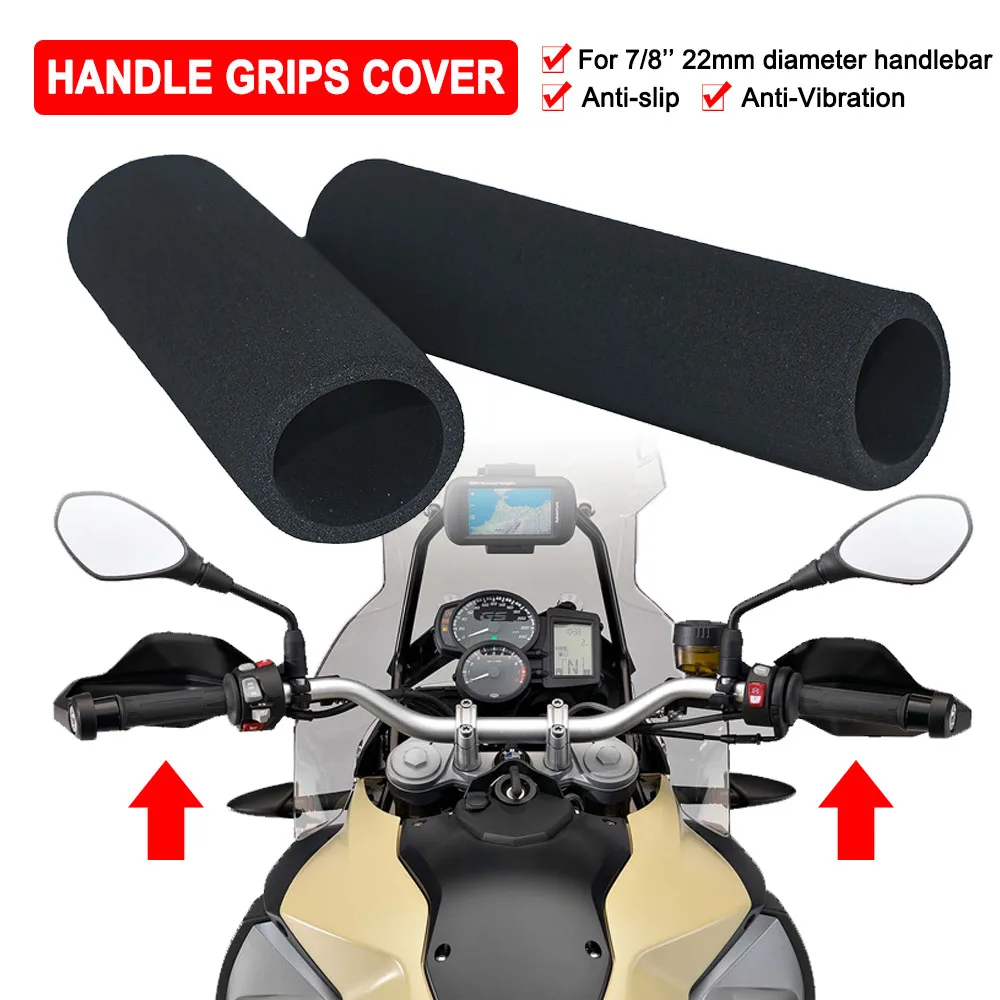 Anti-Vibration-22mm-Handle-Grips-Cover-Motorcycle-Handlebar-Cuffs-Cover ...