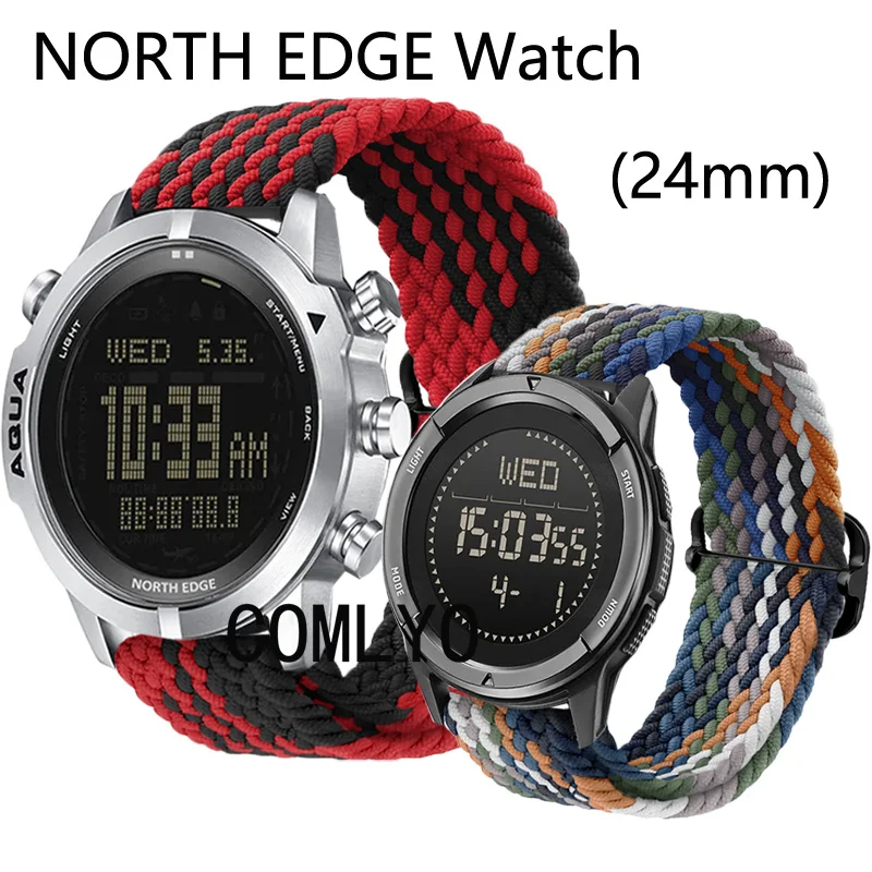 For-NORTH-EDGE-ALPS-APACHE-3-50MM-EVOQUE-2-SmartWatch-Strap-Nylon-Belt ...