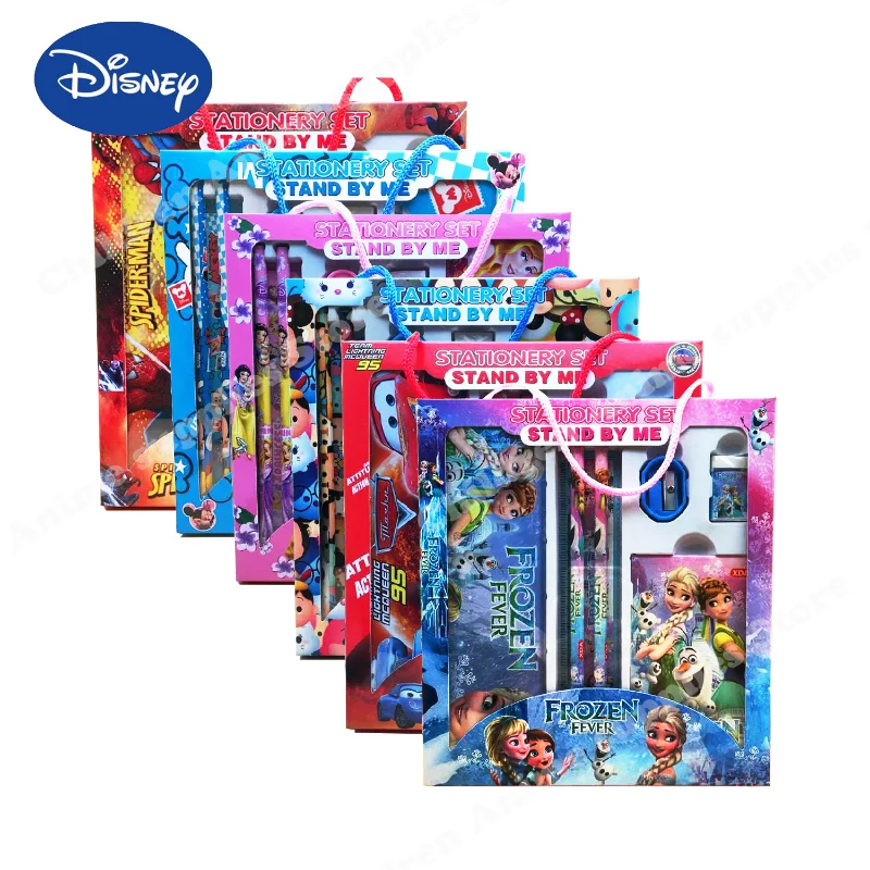 Disney Princess Stationery Set para crianças, Frozen, Spiderman, Mickey ...