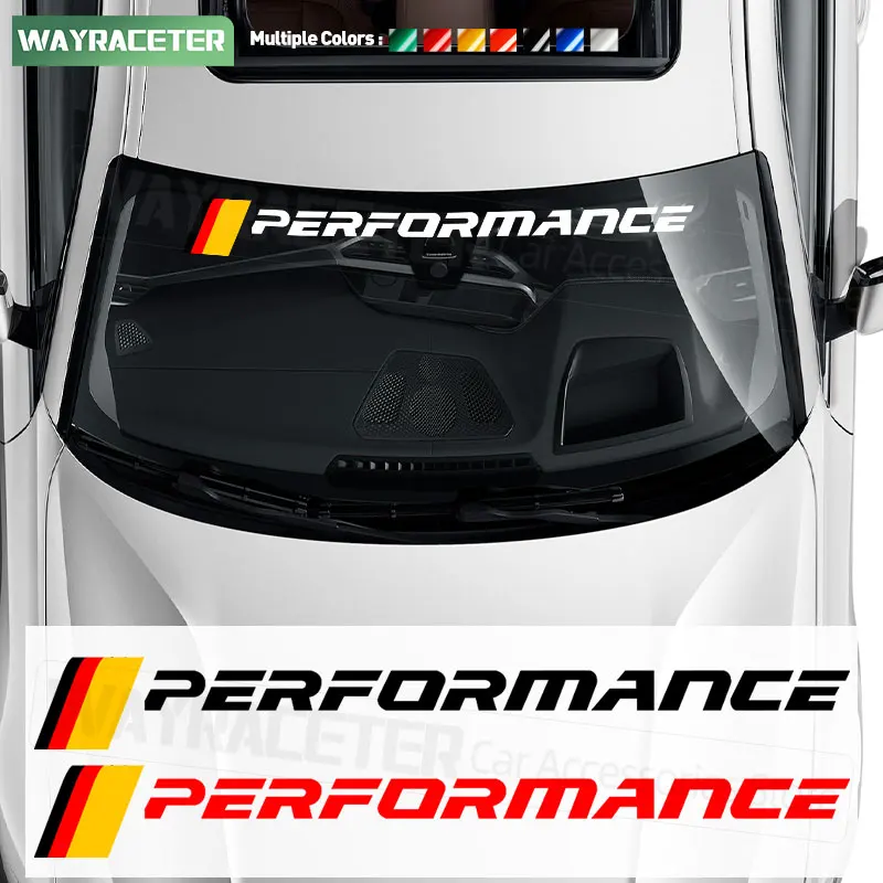 Car Front Windshield Vinyl M Performance Reflective Windscreen Window ...