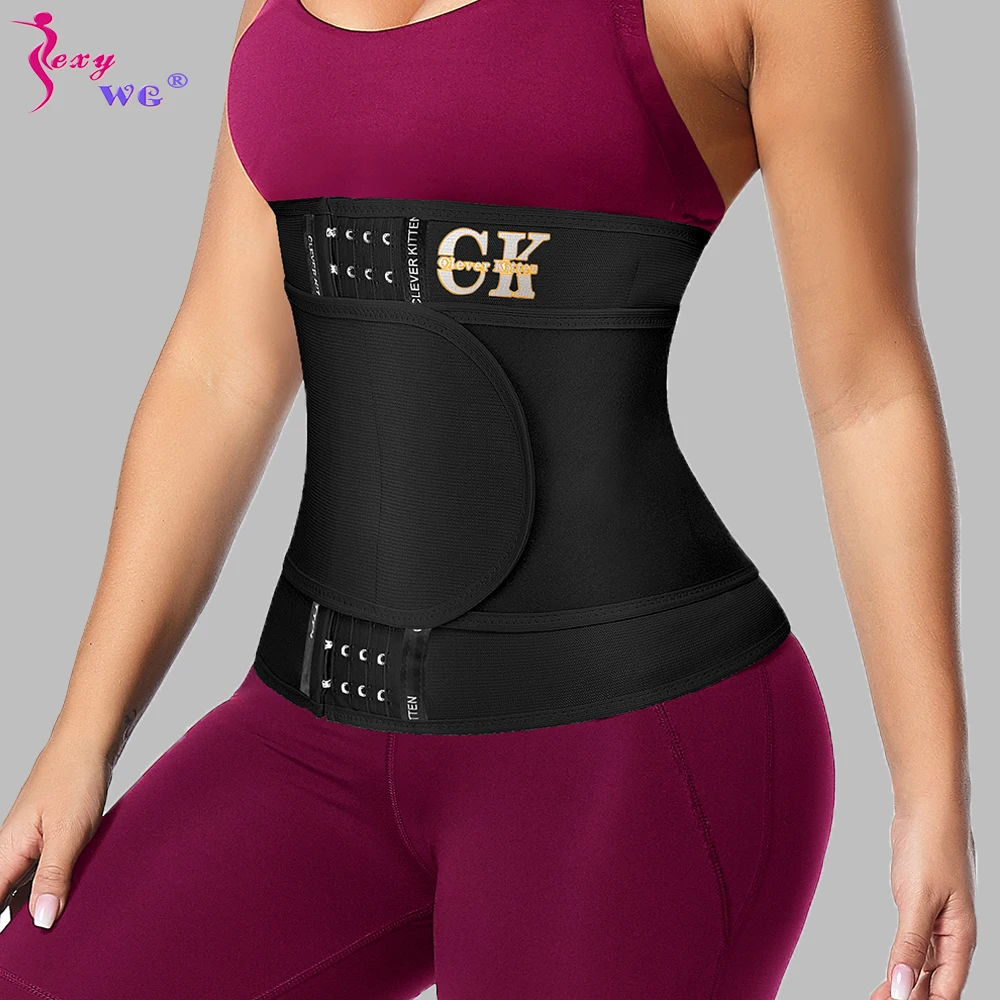 SEXYWG Waist Trainer Belt Body Shaper Sauna Belt for Weight Loss Waist ...