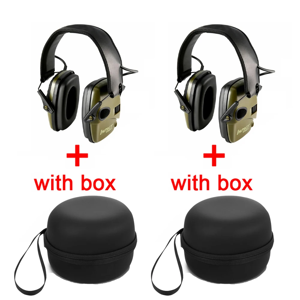 2pcs Tactical Electronic Shooting Earmuff Anti Noise Headphone Sound