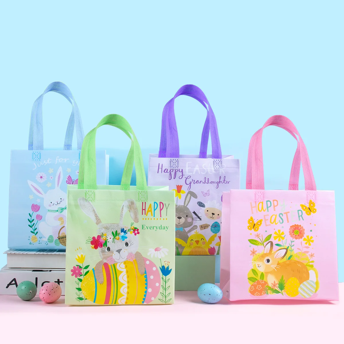 4PCS-Easter-Gift-Bags-with-Handle-Bunny-Rabbit-Candy-Treat-Bag-Easter ...