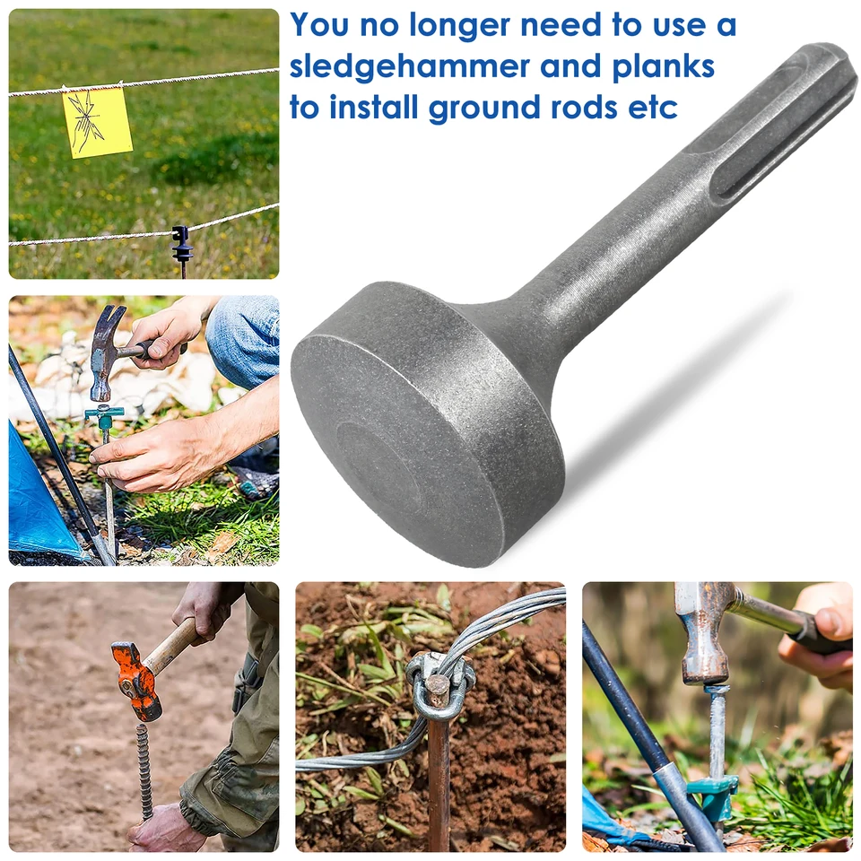 Ground Rod SDS Plus Driver - Heavy Duty Hollow Hammer Tool For ...