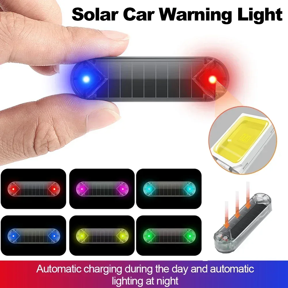 Mini-LED-Solar-Power-Car-Warning-Light-Night-Security-Simulated-Alarm ...