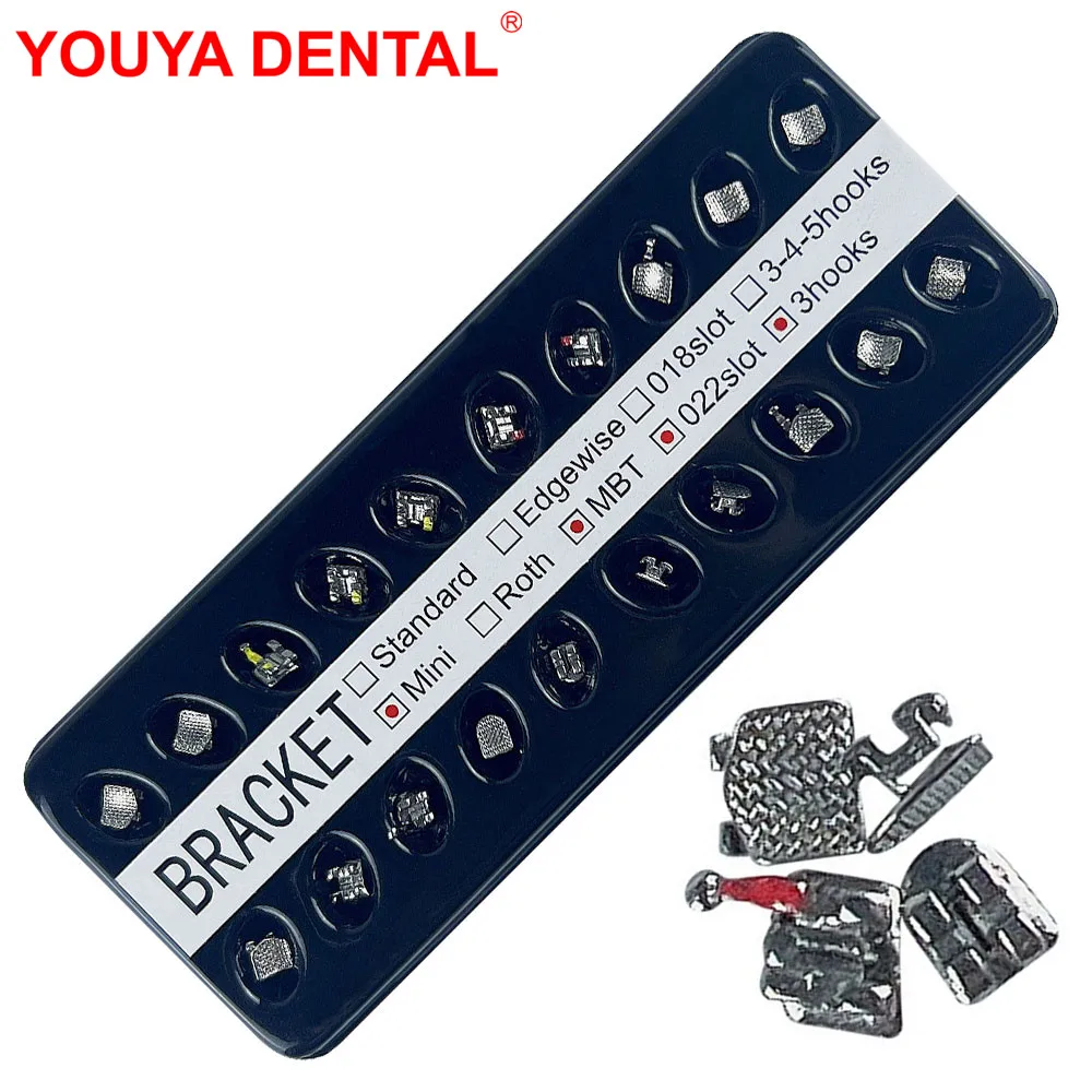 20pcs-pack-Orthodontic-Brackets-Metal-Dental-Brackets-For-Teeth ...
