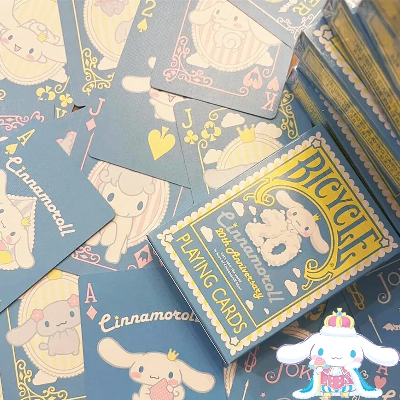 Kawaii Sanrio Cinnamoroll Playing Cards Cartoon Anime Characters Card ...