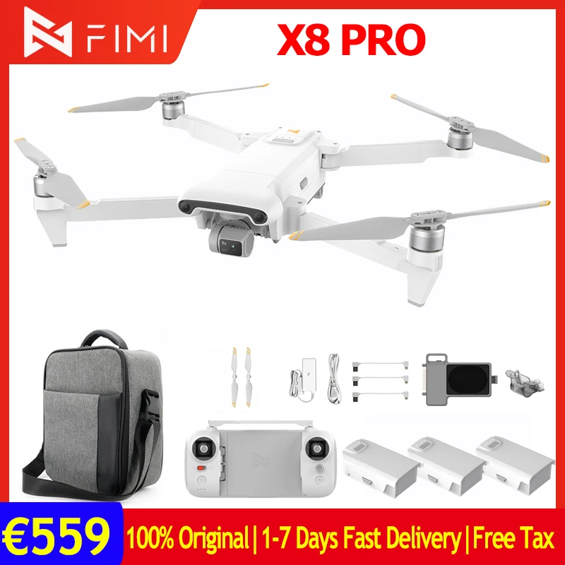 FIMI-X8-PRO-Quadcopter-GPS-4K-HD-Avoiding-Obstacles-Camera-Drone-3-Axis ...