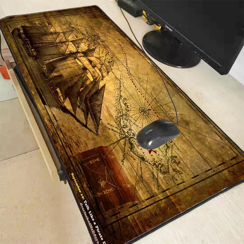 XGZ-Pirate-Ship-Large-Gaming-Mouse-Pad-Lock-Edge-Mouse-Mat-for-Laptop ...