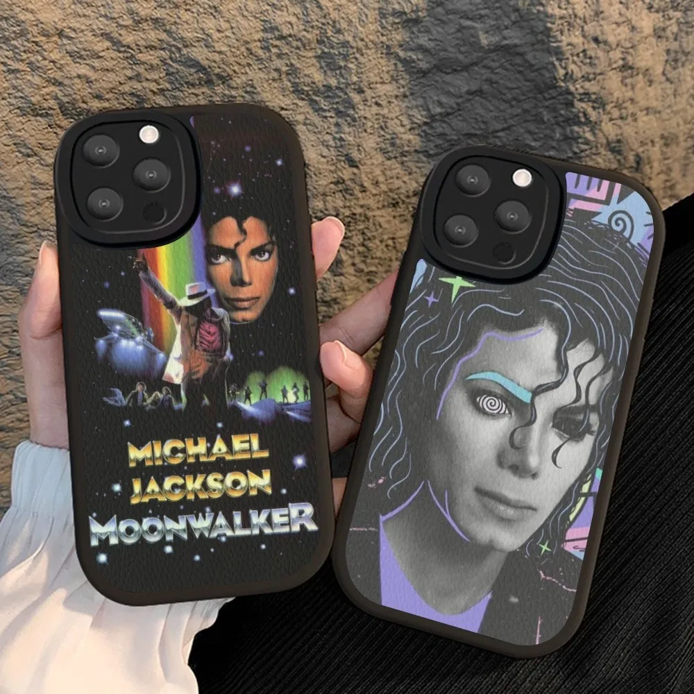 Michael-Jackson-Phone-Case-Hard-Leather-For-iPhone-14-13-12-Mini-11-14 ...