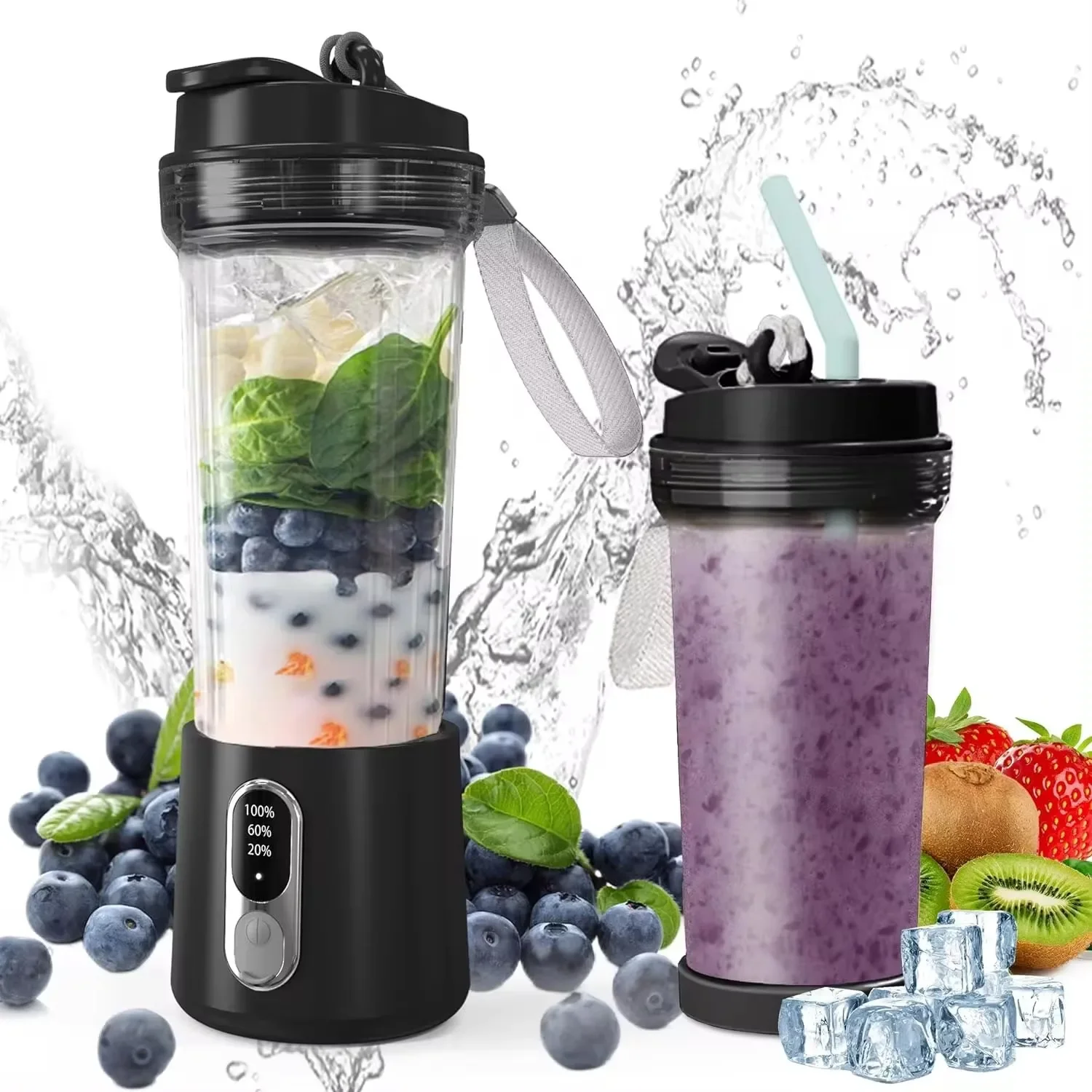 Portable-Blender-Electric-Fruit-Juicer-Food-Mixer-Bottle-for-Shakes ...