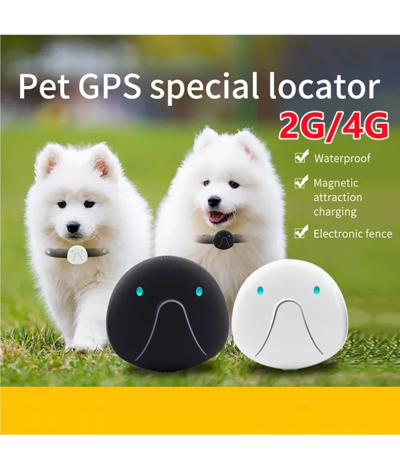 4G SIM Card Pet Tracker Real Time Pet Cat Dog GPS Tracking Collars ...