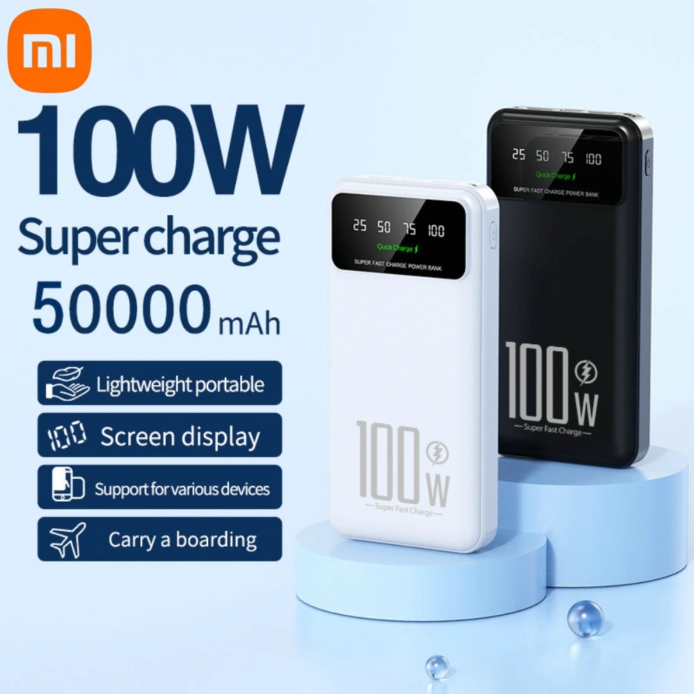 Xiaomi-50000mAh-High-Capacity-100W-Fast-Charging-Power-Bank-Portable ...