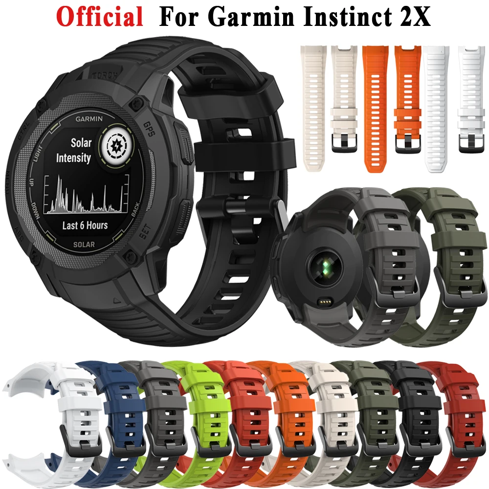No-Gaps-Silicone-Strap-For-Garmin-Instinct-2X-Solar-Tactical-Edition ...