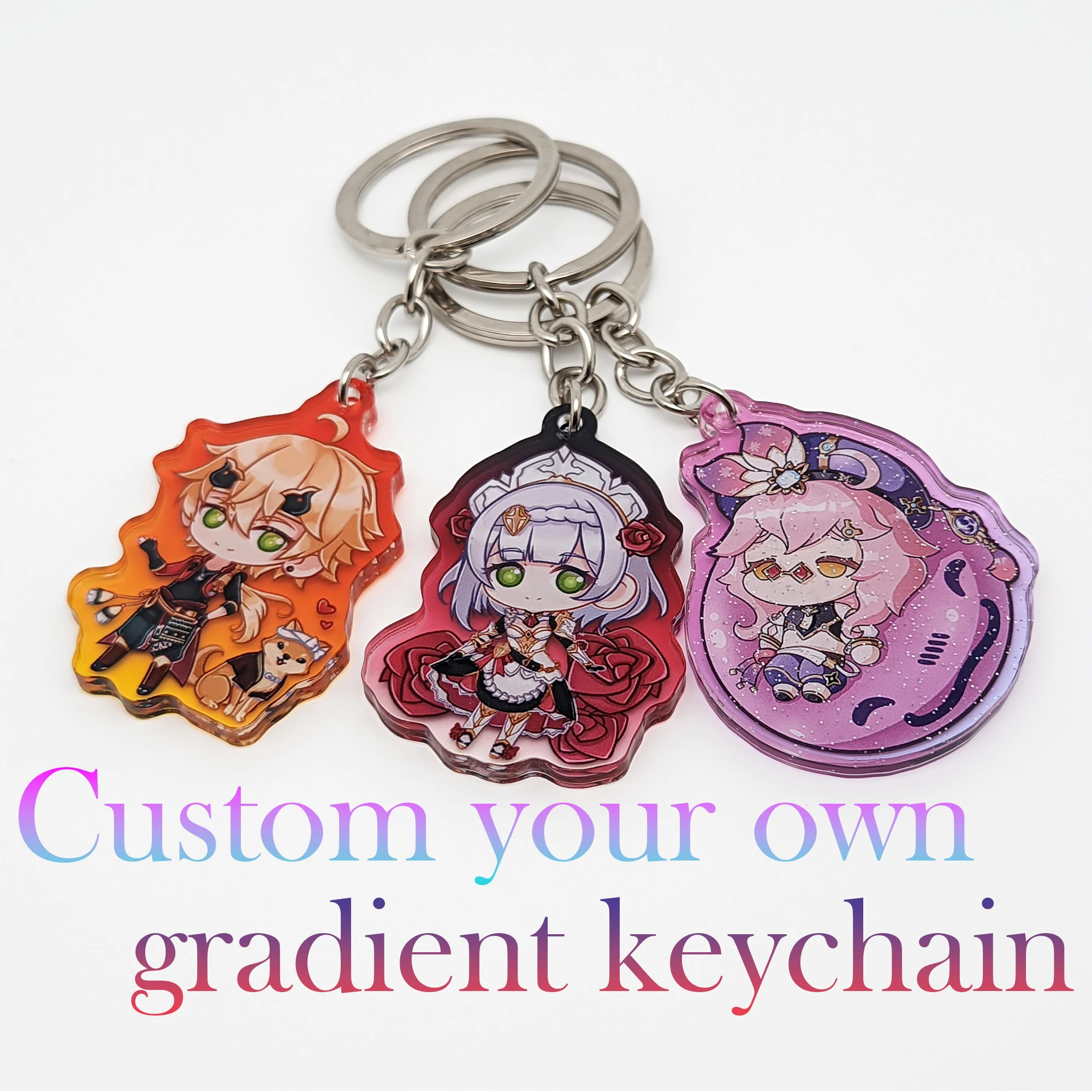 Custom-Acrylic-Keychain-Anime-Logo-Cartoon-Key-Ring-Charm-Gift-Friends ...