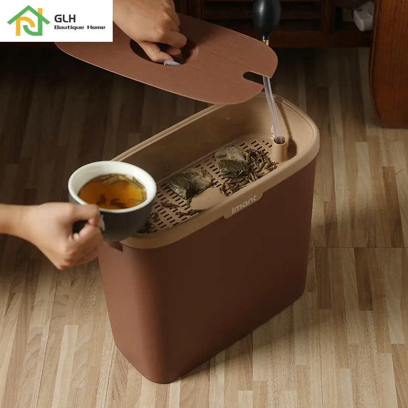 11L-Tea-Bucket-Tea-Residue-Bucket-Garbage-Filter-Drain-Bucket-Tea-Table ...