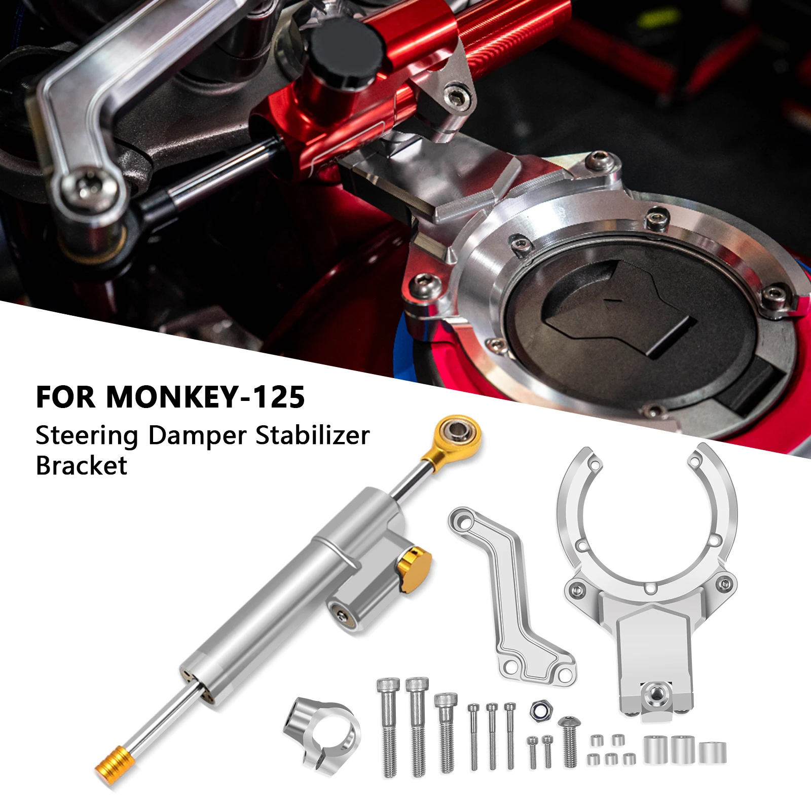 For-motorcycle-Accessories-Monkey-125-Steering-Damper-Stabilizer ...