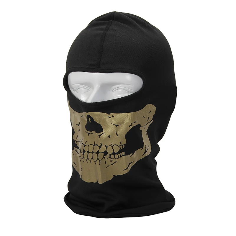 Motorcycle Ghost Skull Reflective Mask Helmet Tactical Military Army ...