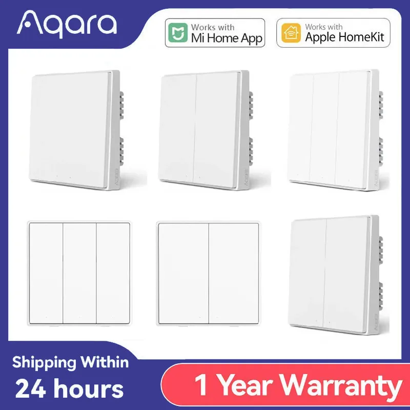 Aqara-Smart-Wall-Switch-D1-Zigbee-Wireless-Remote-Control-Key-Light-Switch-Neutral-Fire-Wire ...