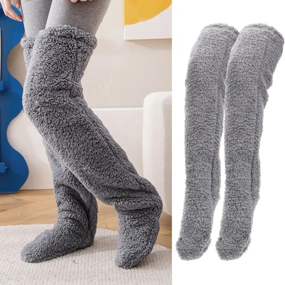 Womens Cotton Socks Snuggs Cozy Socks Warm Plush Socks For Adult