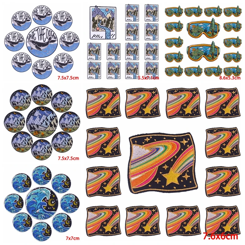 Badges-For-Clothes-10-PCS-Wholesale-Outdoor-Adventure-Embroidered ...