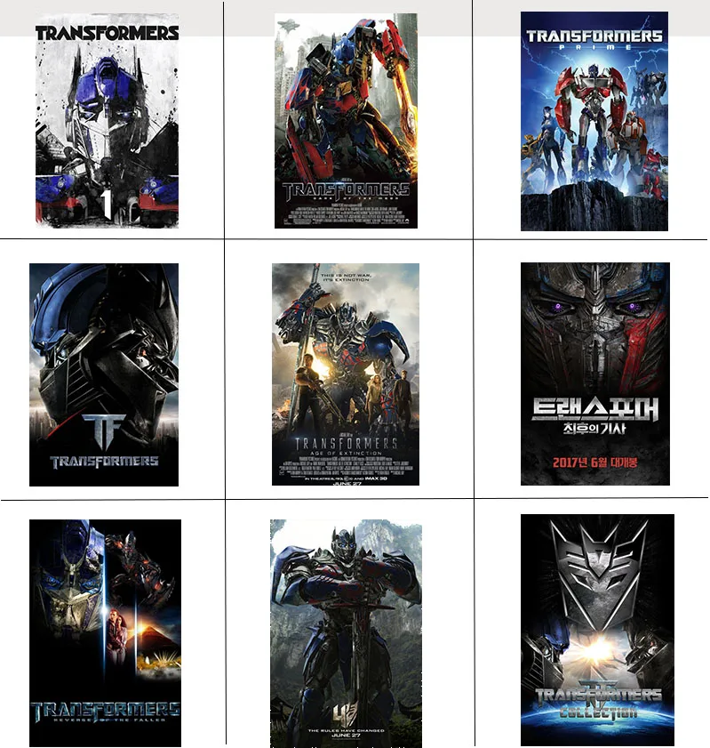 Movie-Canvas-Painting-Classic-Movie-Poster-Transformers-Printing-Poster ...