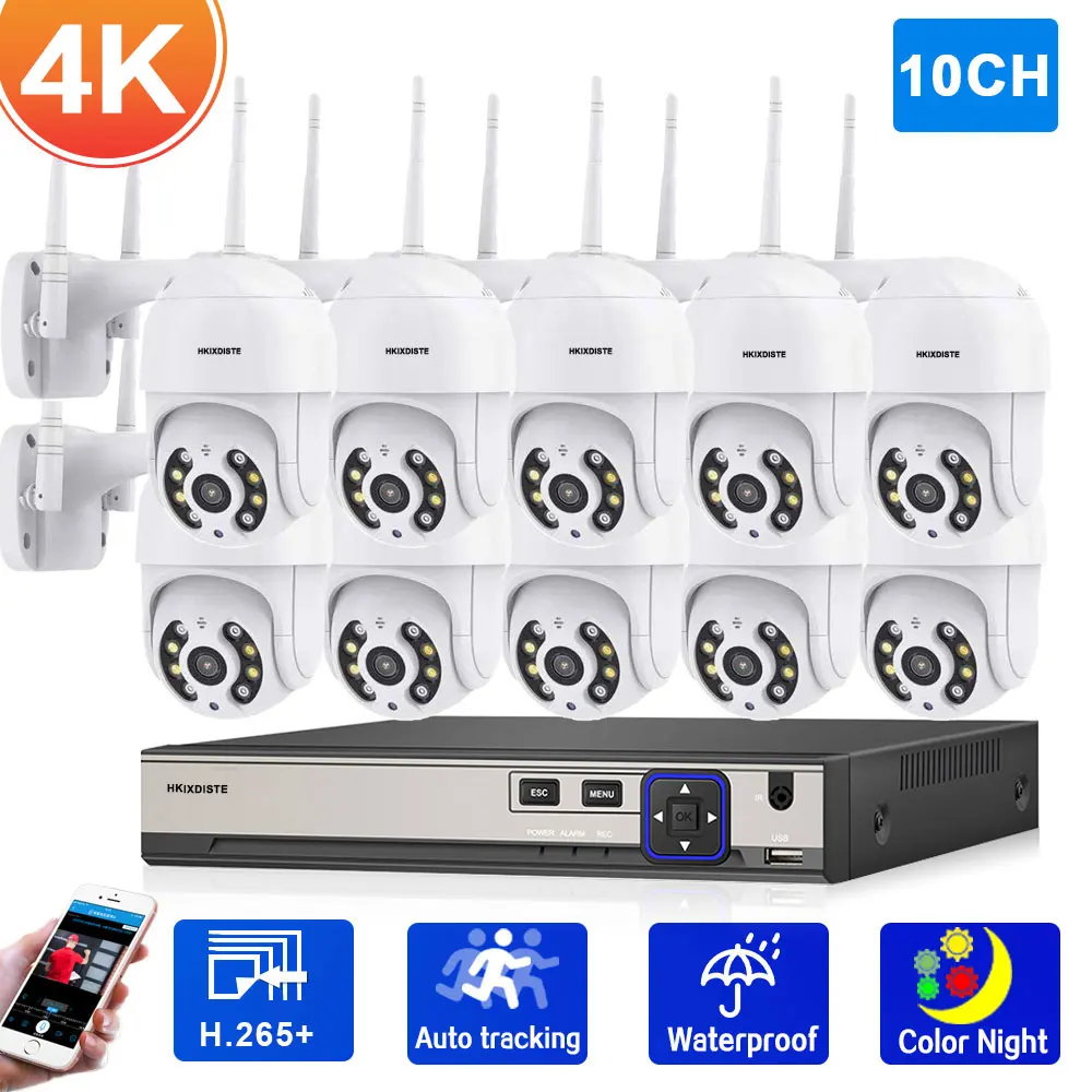 PTZ-CCTV-Camera-Security-System-Kit-4K-10CH-POE-NVR-System-with-Auto ...