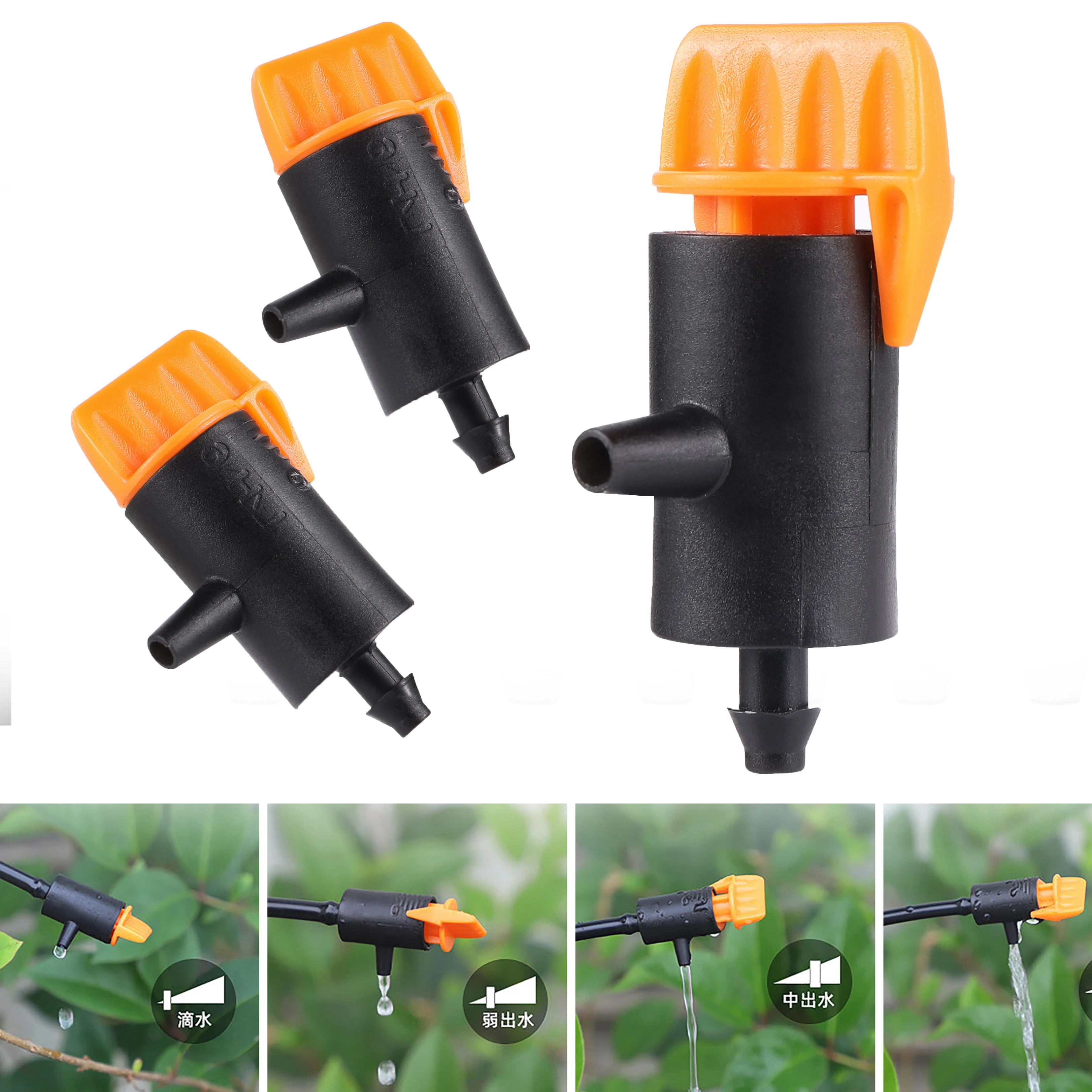 5pcs-0-60L-Micro-Drip-Irrigation-Tool-Adjustable-Dripper-Pressure ...