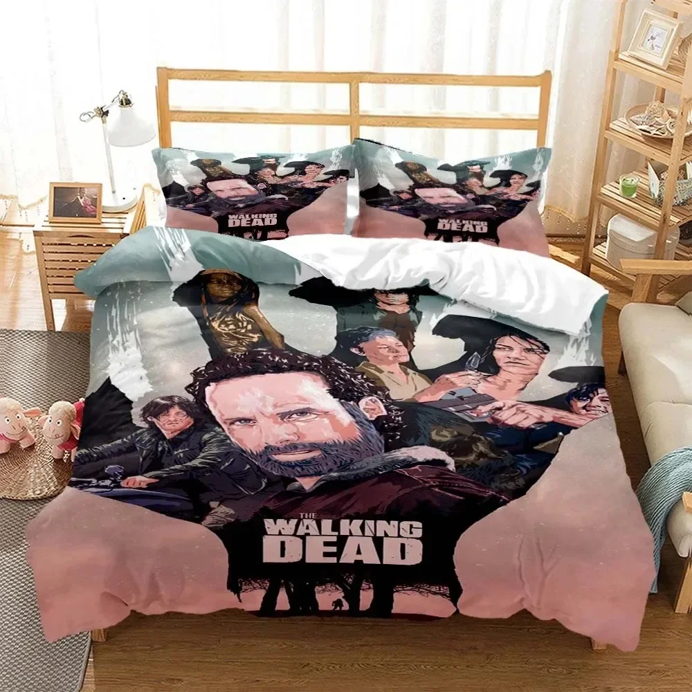 Horror Die Walking Dead Comfortable Duvet Quilt Cover Pillowcase ...