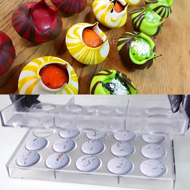 Chocolate-Mold-15-Cavity-Polycarbonate-Chocolate-Moulds-Volcano-Candy ...