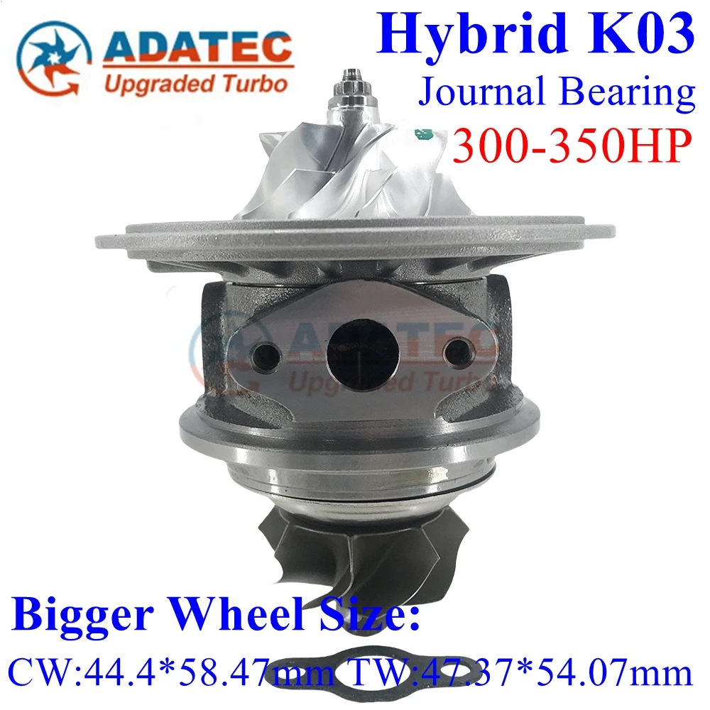 K03 Upgrade Turbo Cartridge 300-350HP 53039880290 Turbine 06J145713K ...