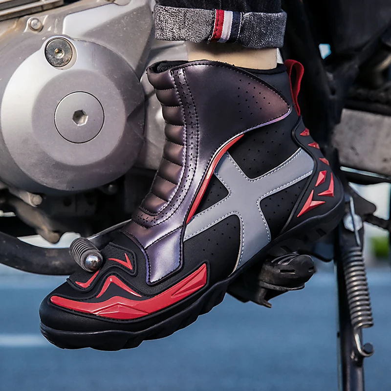 Motorcycle-Boots-Moto-Riding-Boots-Motorbike-Chopper-Cruiser-Touring ...