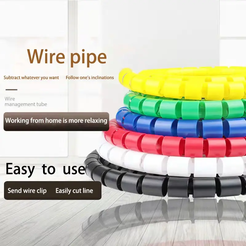 Flexible-Spiral-Cable-Wire-Protector-Cable-Manager-Computer-Wire ...