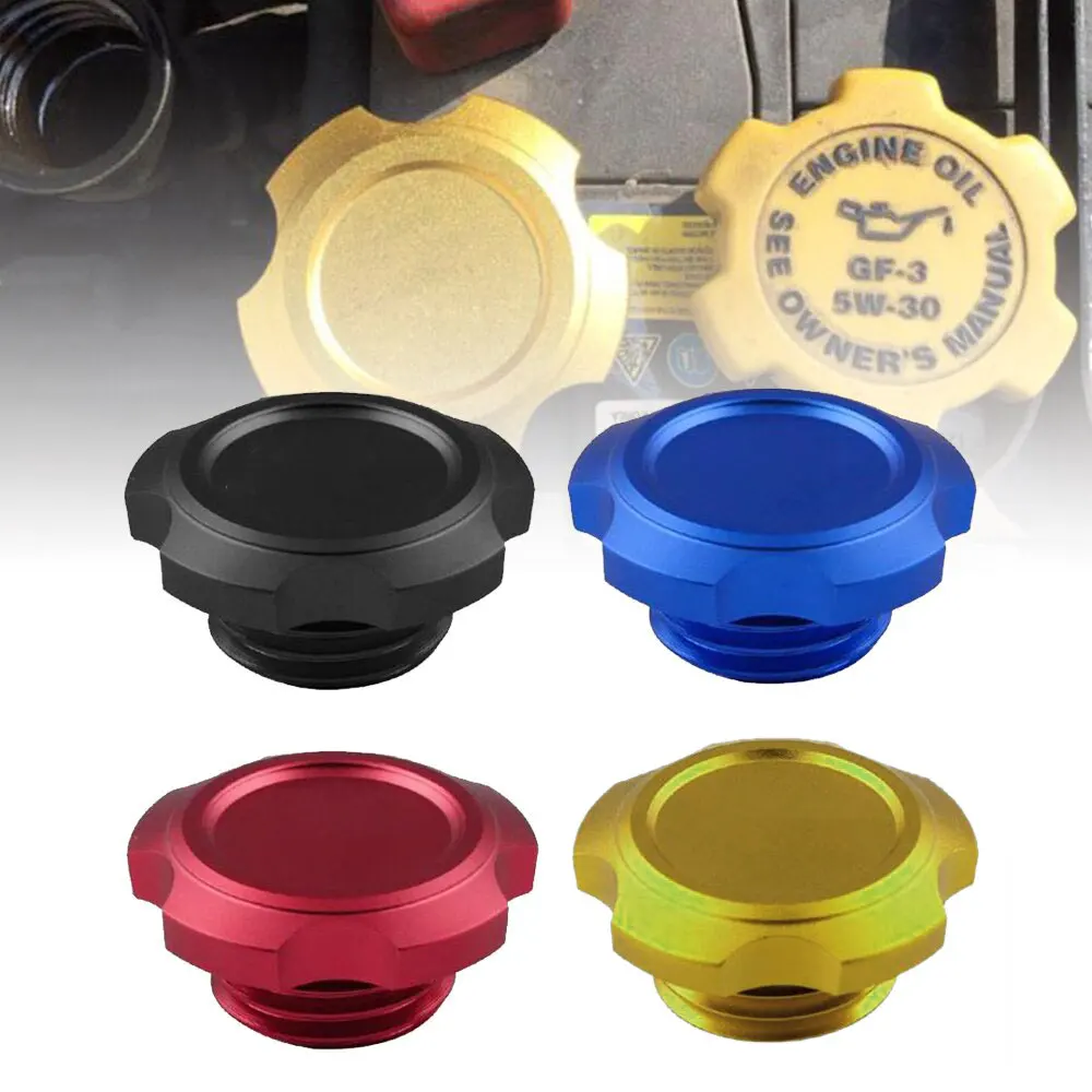 Oil Tank Cap Fuel Tank Oil Cover STI Fuel Cap Tank Cover Metal Oil ...